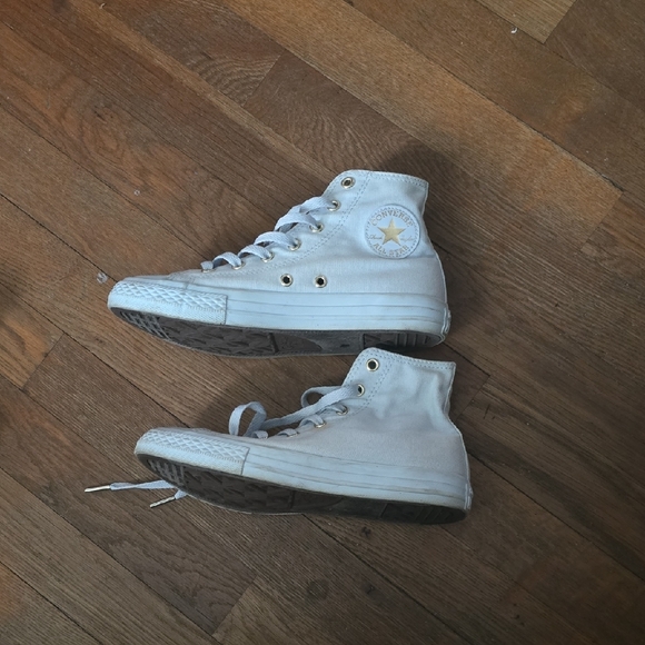 Converse | Shoes | Converse Light Blue Hightop Sneakers Classic Canvas ...